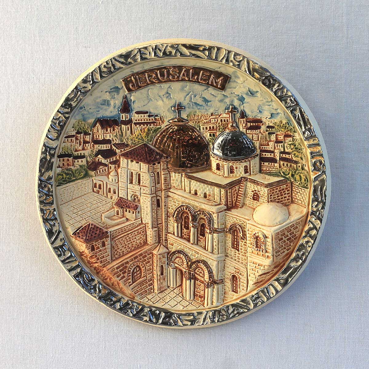 Decorative Ceramic Plate - Church of the Holy Sepulcher from Jerusalem ...