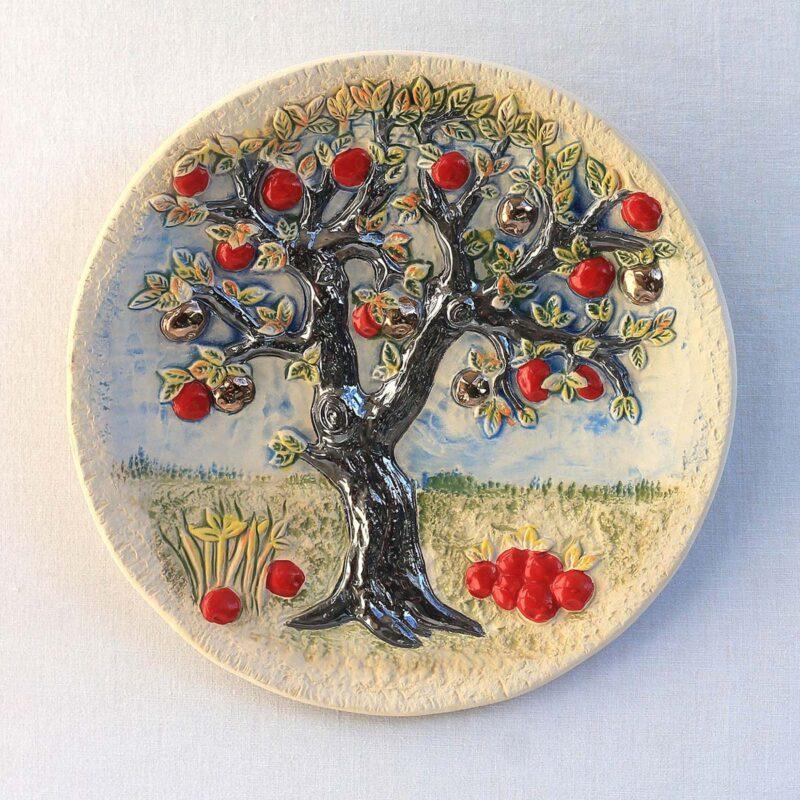 Tree of Life Ceramic Wall Plate - Holy Land Gifts